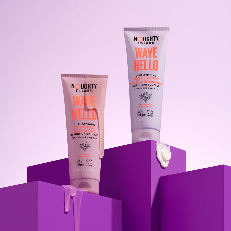 Wave Hello - Curly or Wavy - 97% Natural Shampoo + Conditioner ...